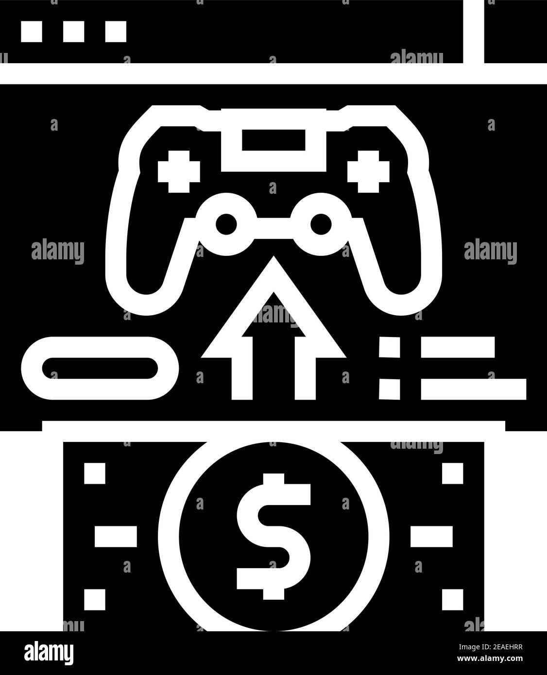 buying video game glyph icon vector illustration Stock Vector Image ...