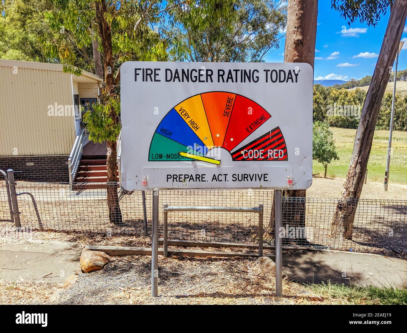 Australia fire danger sign hi-res stock photography and images - Alamy