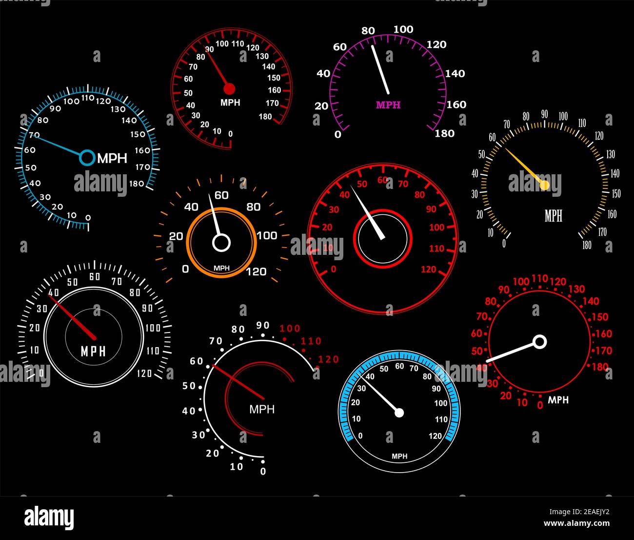 Racing dashboard Stock Vector Images - Alamy