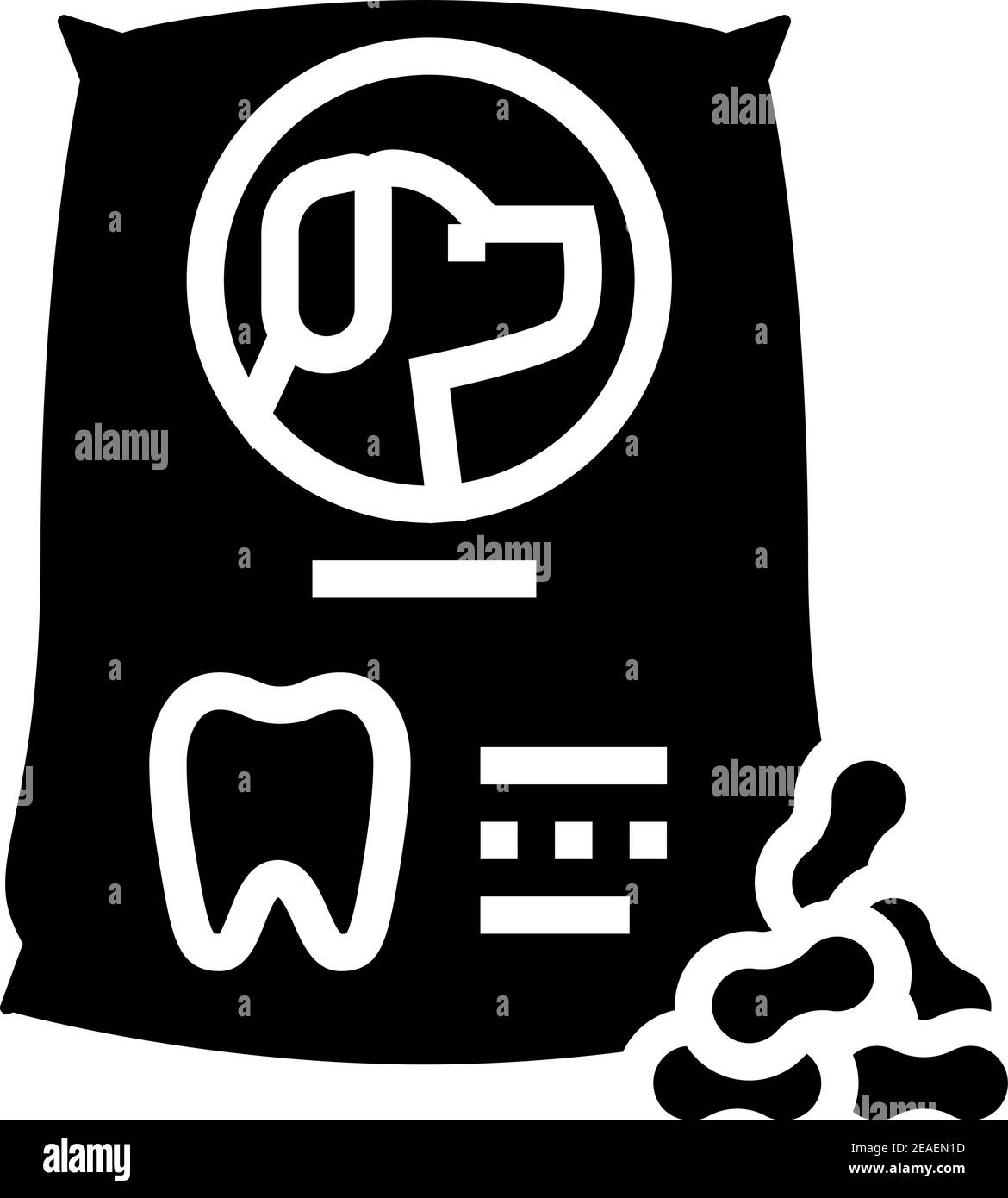 food for teeth glyph icon vector illustration Stock Vector Image & Art ...