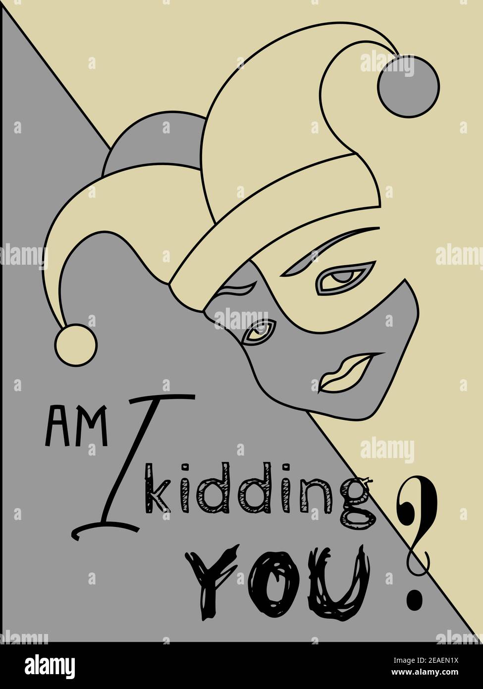 Jester face hi-res stock photography and images - Alamy