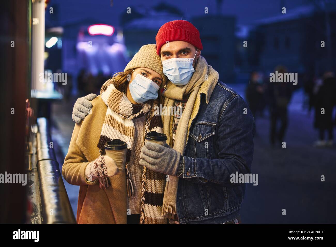 Young couple drinking tea during hi-res stock photography and images ...