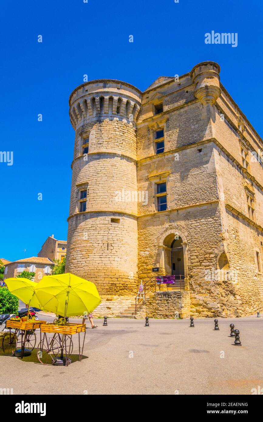 Gordes castle in France Stock Photo - Alamy