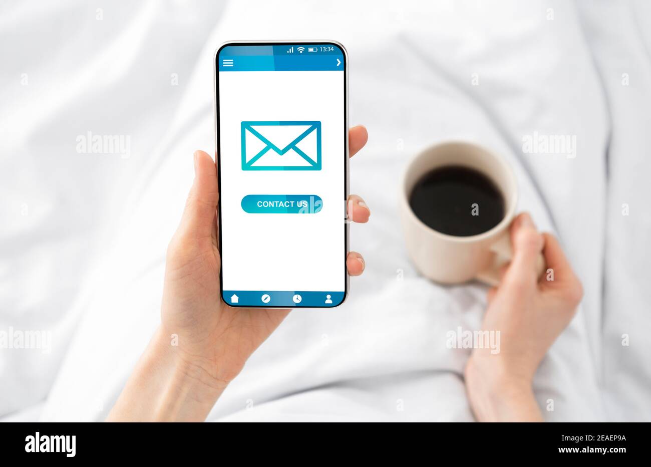 Lady sending hi-res stock photography and images - Alamy