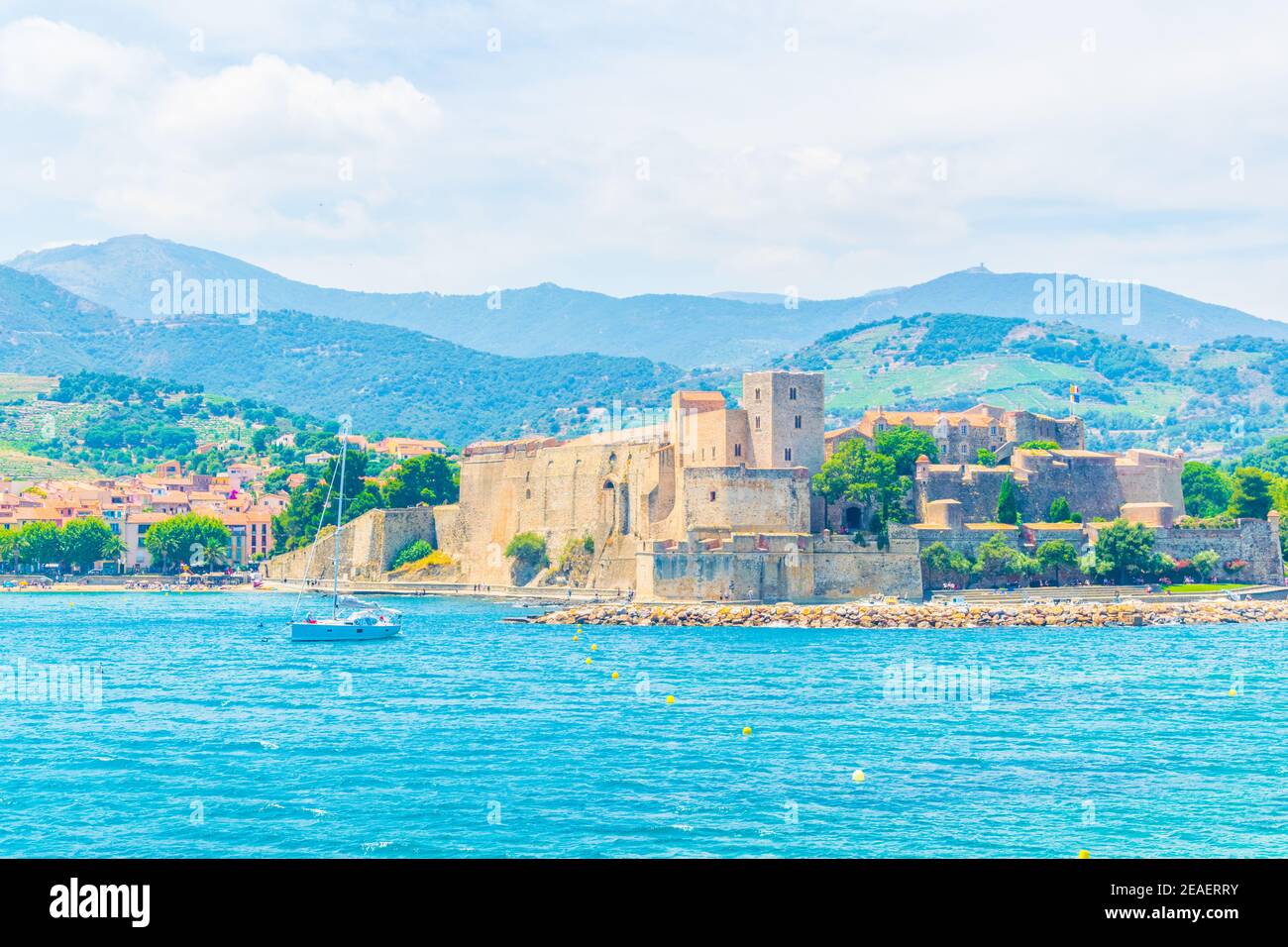 Royal castle in Collioure, France Stock Photo - Alamy