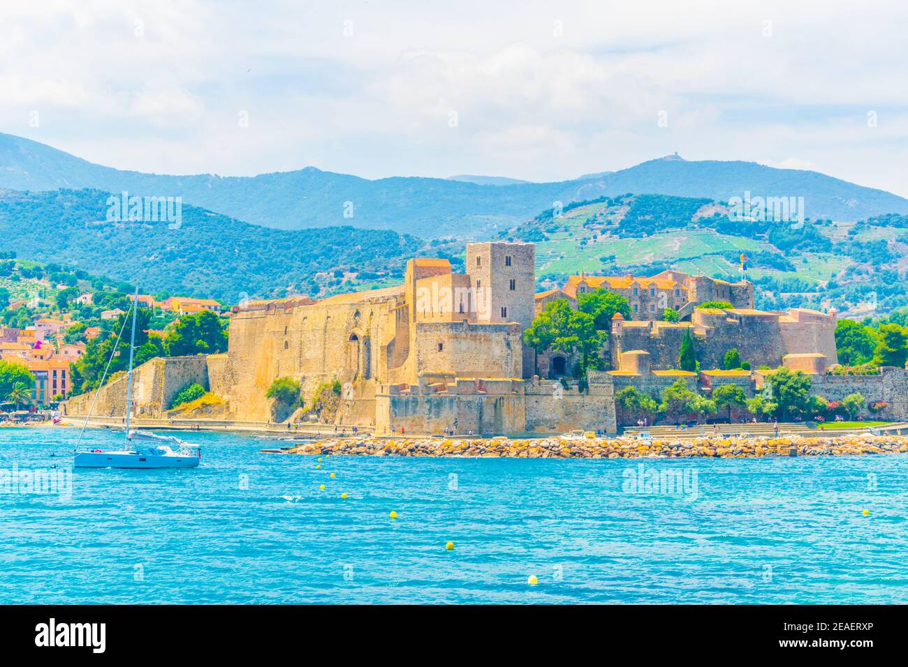 Royal castle in Collioure, France Stock Photo - Alamy