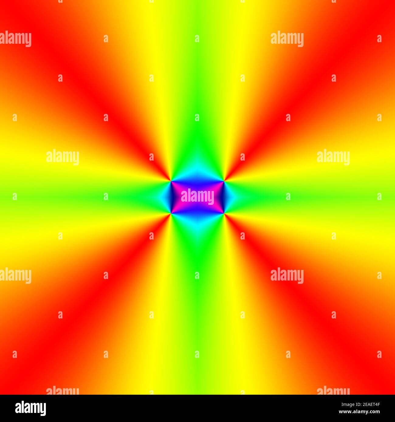 Graphic illustration - rainbow colours radiating from the centre Stock ...