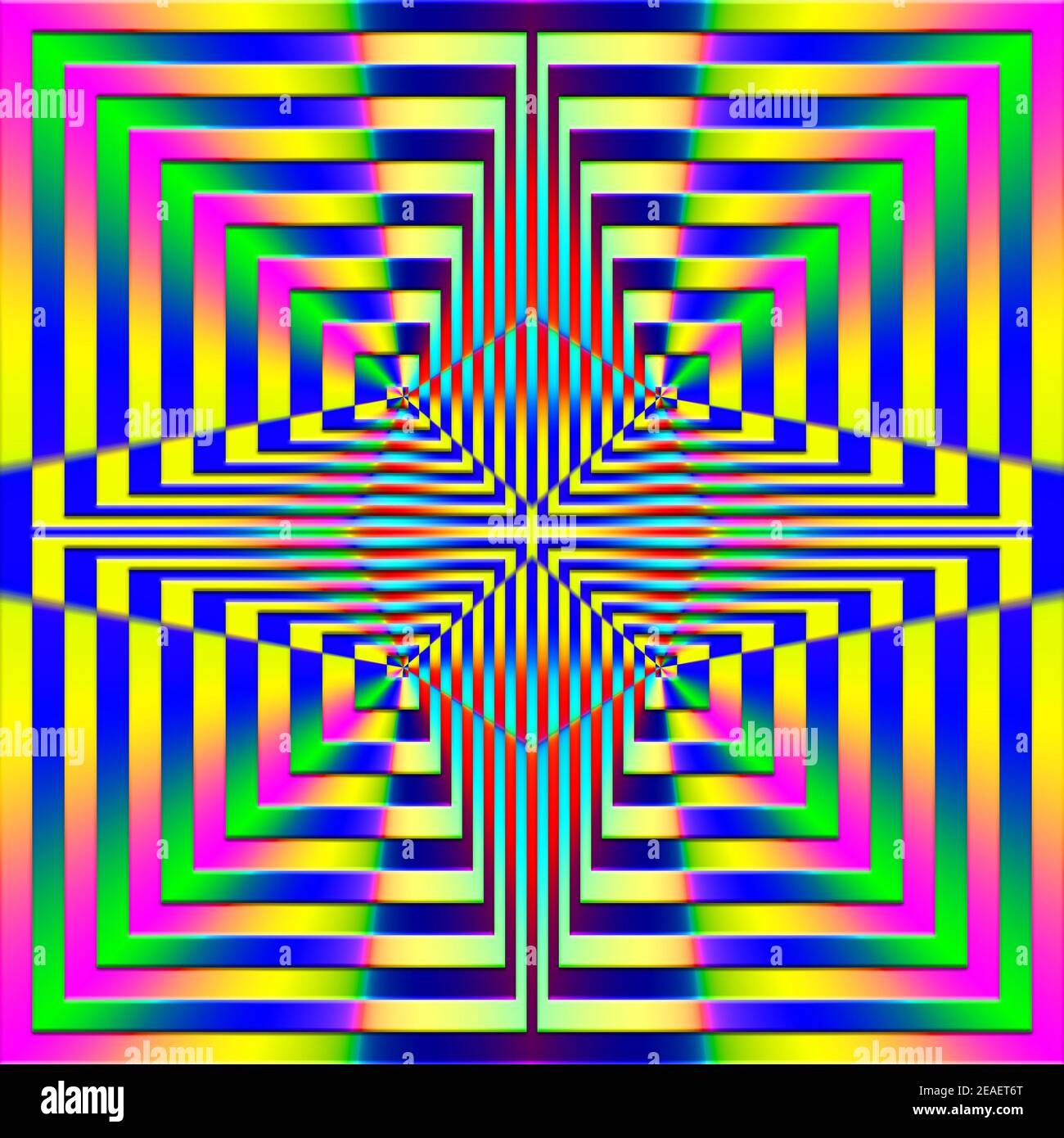 3D graphic illustration - star image optical illusion made from 3D ...