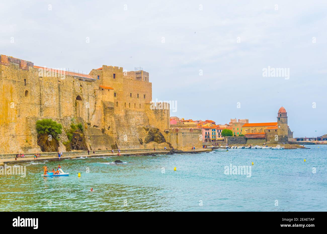 Royal castle in Collioure, France Stock Photo - Alamy
