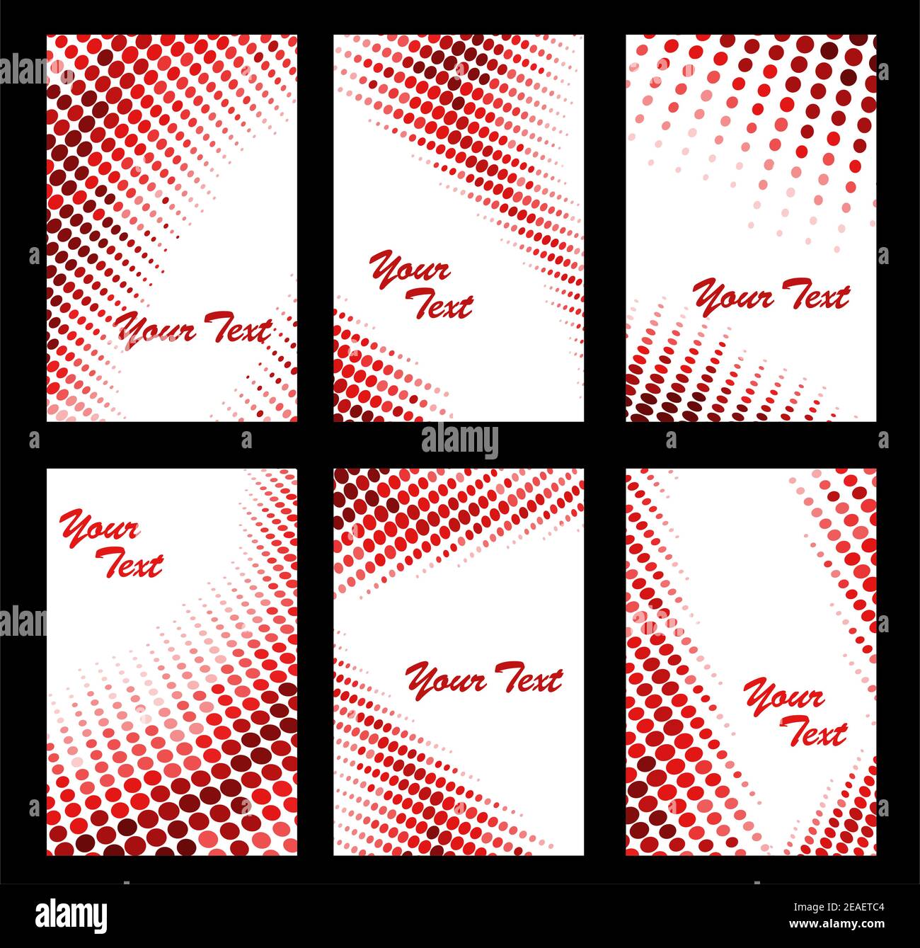 Set of business cards in abstract style Stock Vector Image & Art - Alamy