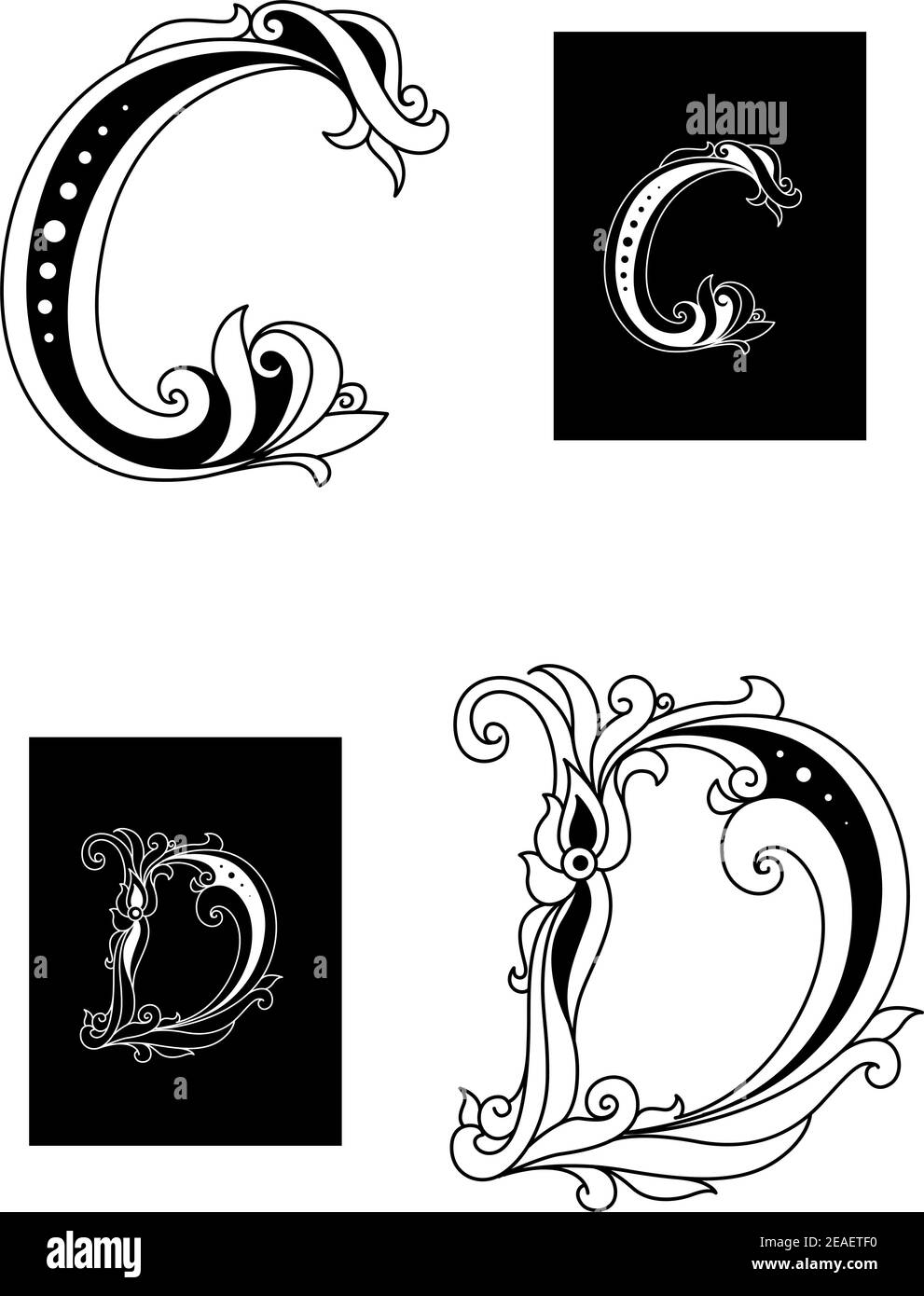 Letter c type victorian hi-res stock photography and images - Alamy