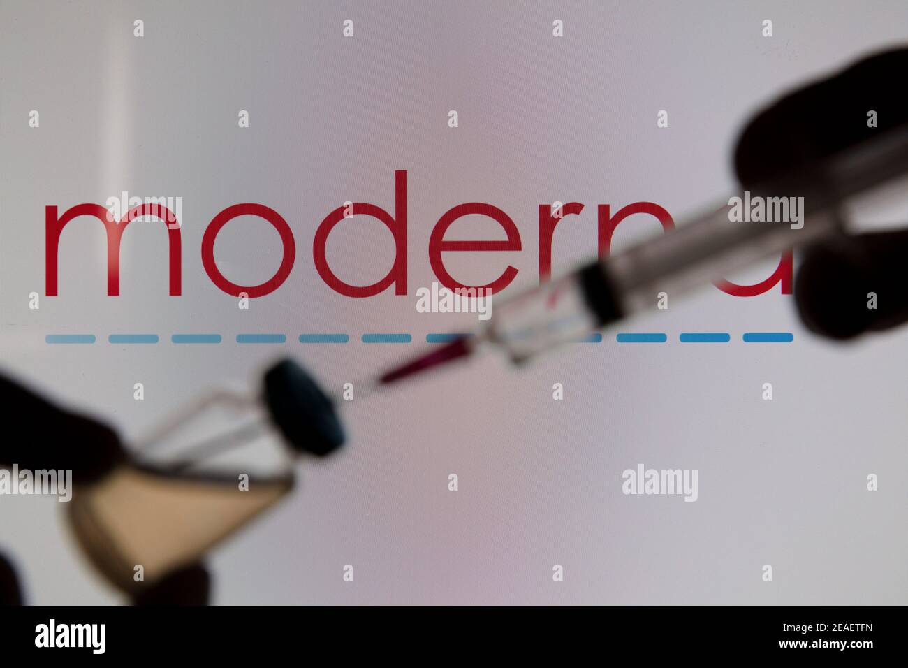 Moderna vaccine bottle hi-res stock photography and images - Alamy