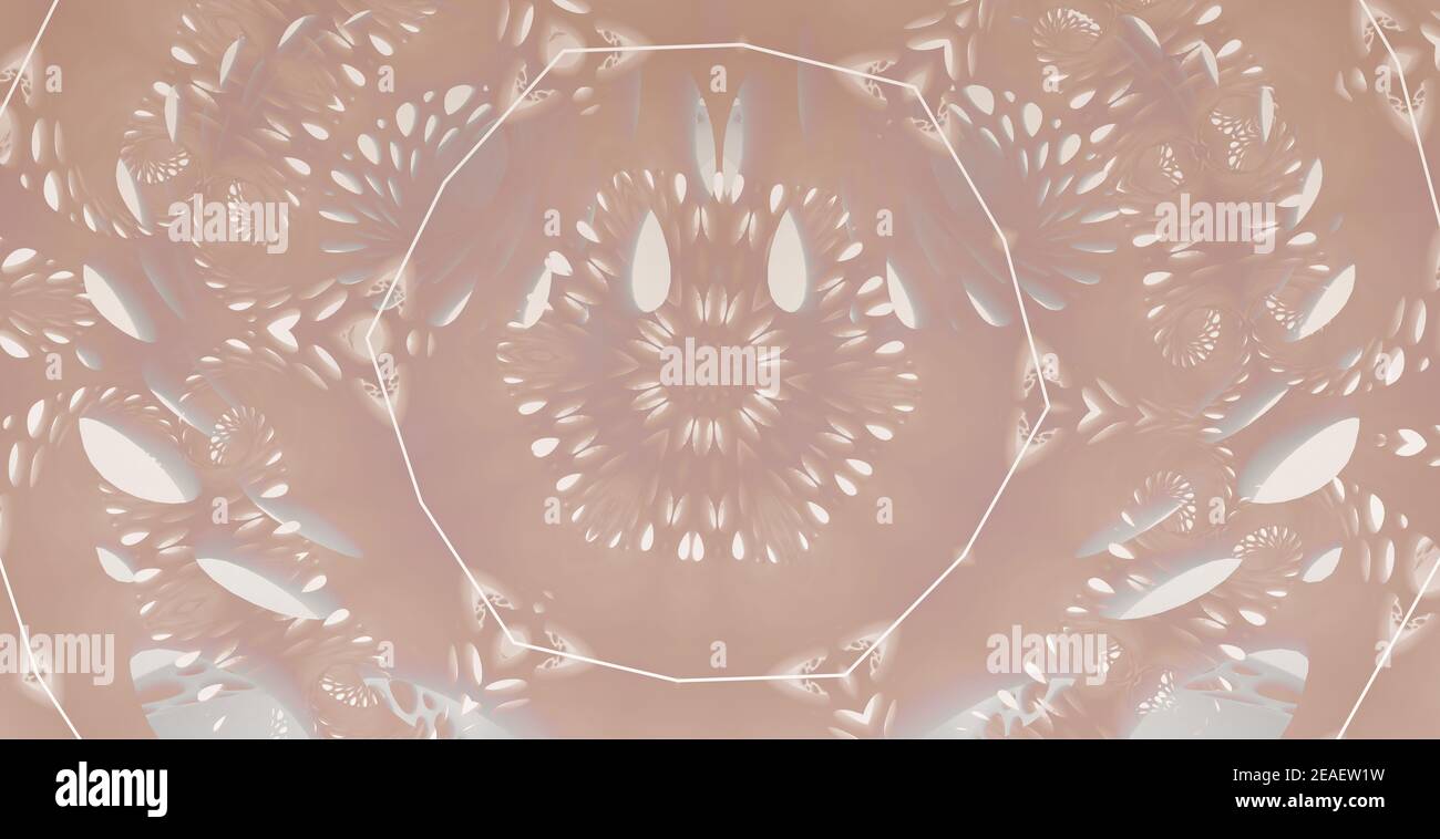 Illustrative of mandala with light colors Stock Photo - Alamy