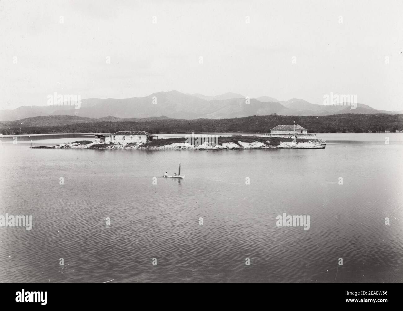 c.1900 photograph - Cuba: powder magazine, Santiago harbour Stock Photo ...