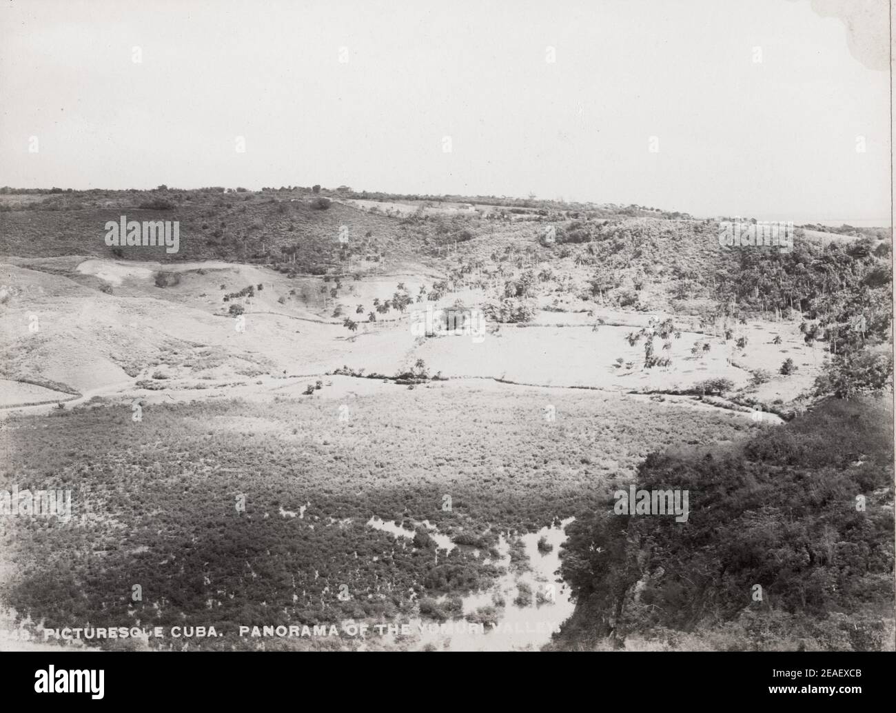 c.1900 photograph - Cuba: panorama of the Yumuru Valley Stock Photo - Alamy