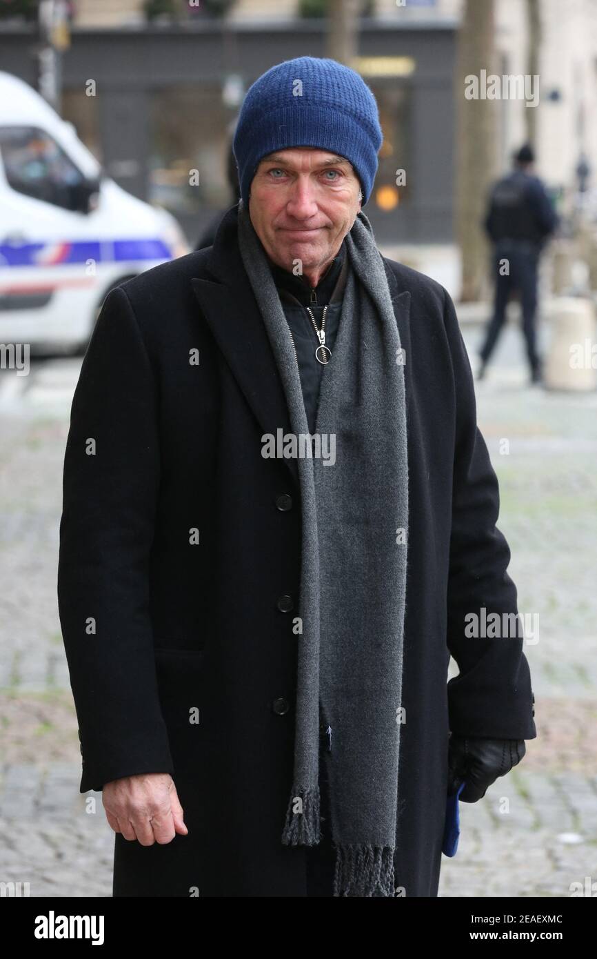 Paris, France. 09th Feb, 2021. Philippe Caroit arriving to a tribute ...