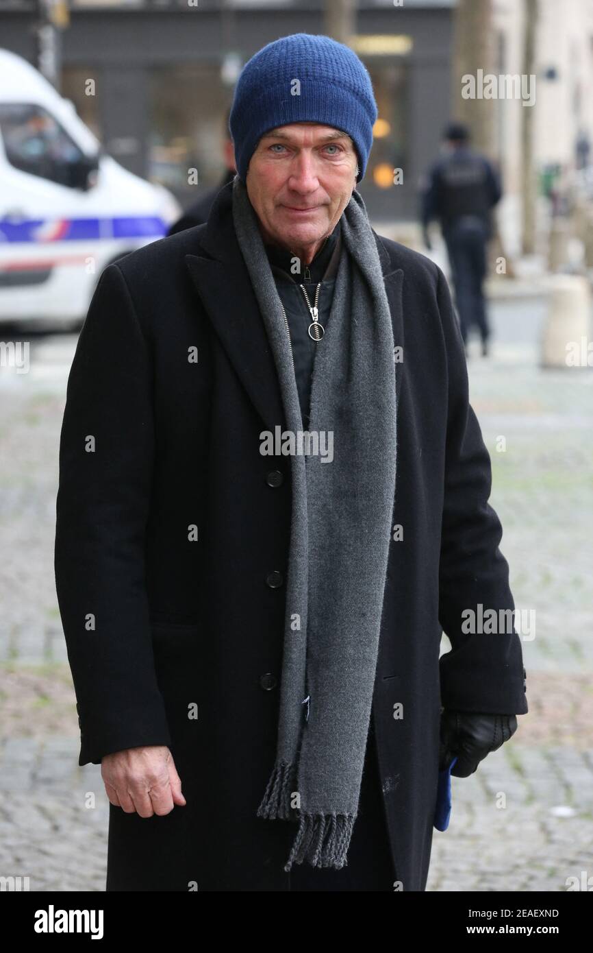Paris, France. 09th Feb, 2021. Philippe Caroit arriving to a tribute ...