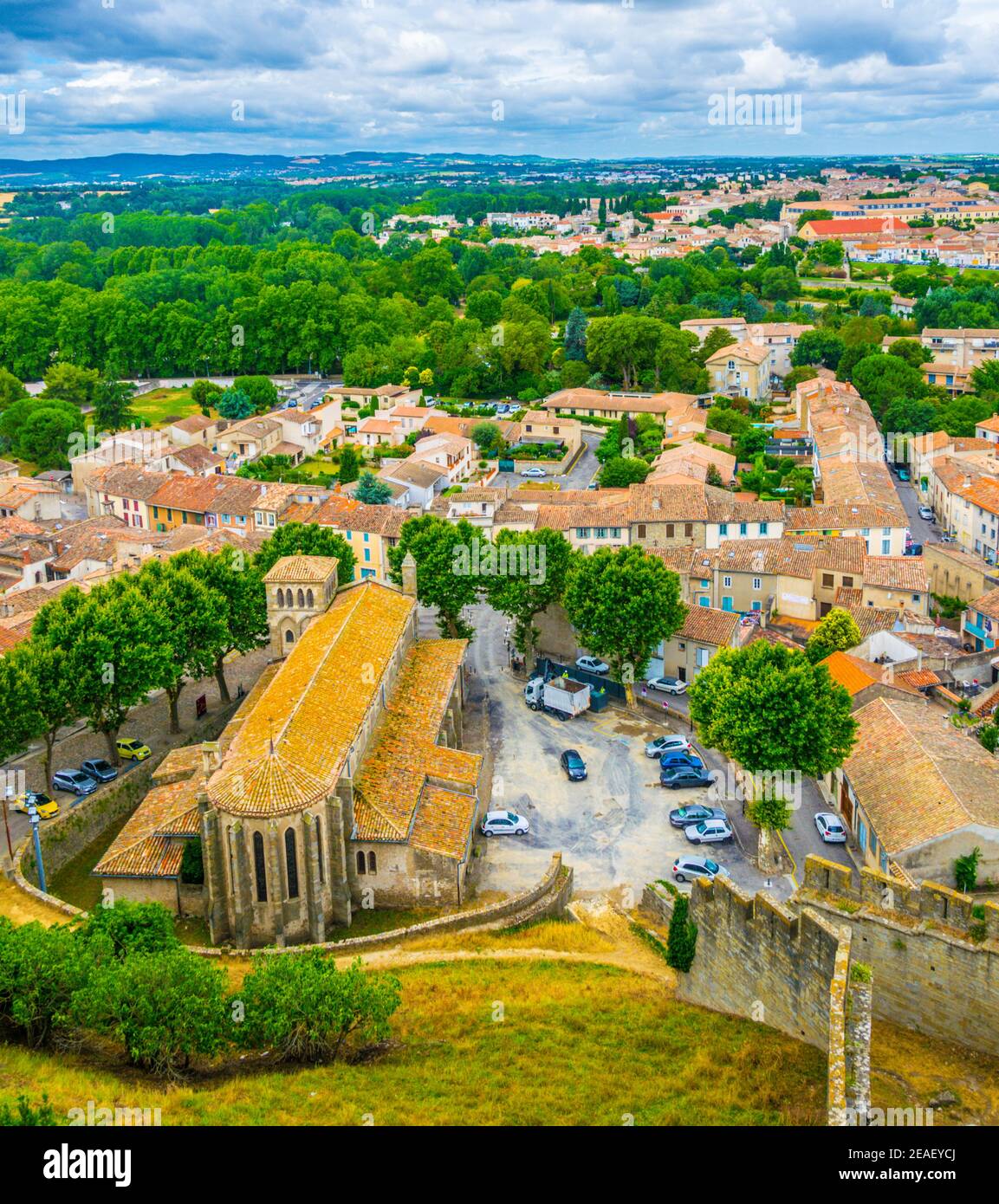 Rooftop view of carcassonne hi-res stock photography and images - Alamy