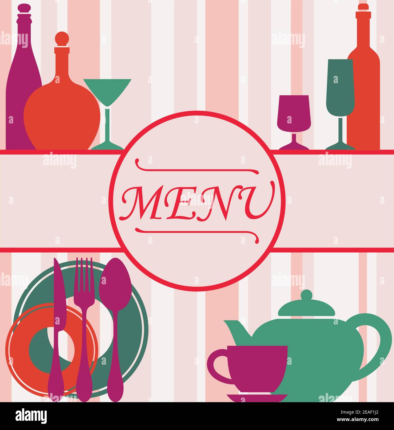 Menu cover design for restaurant or cafe design Stock Vector Image ...