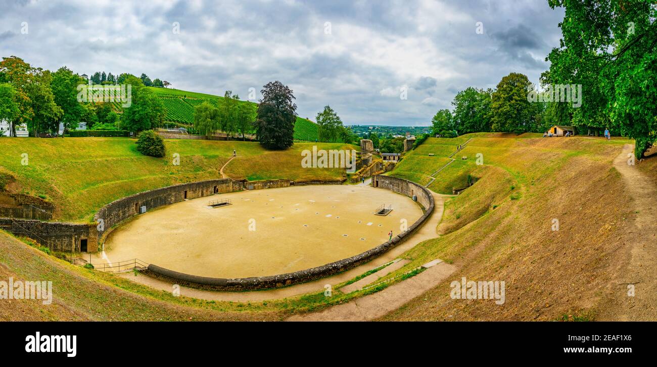 An old roman amphitheater in Trier, Germany Stock Photo - Alamy