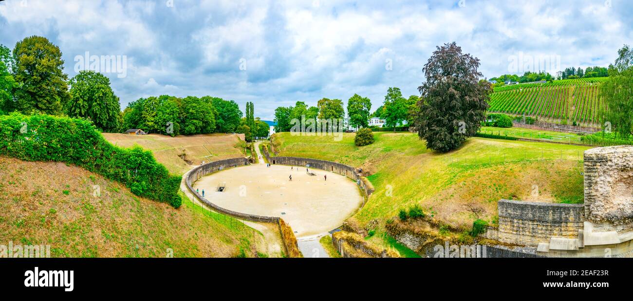 An old roman amphitheater in Trier, Germany Stock Photo - Alamy