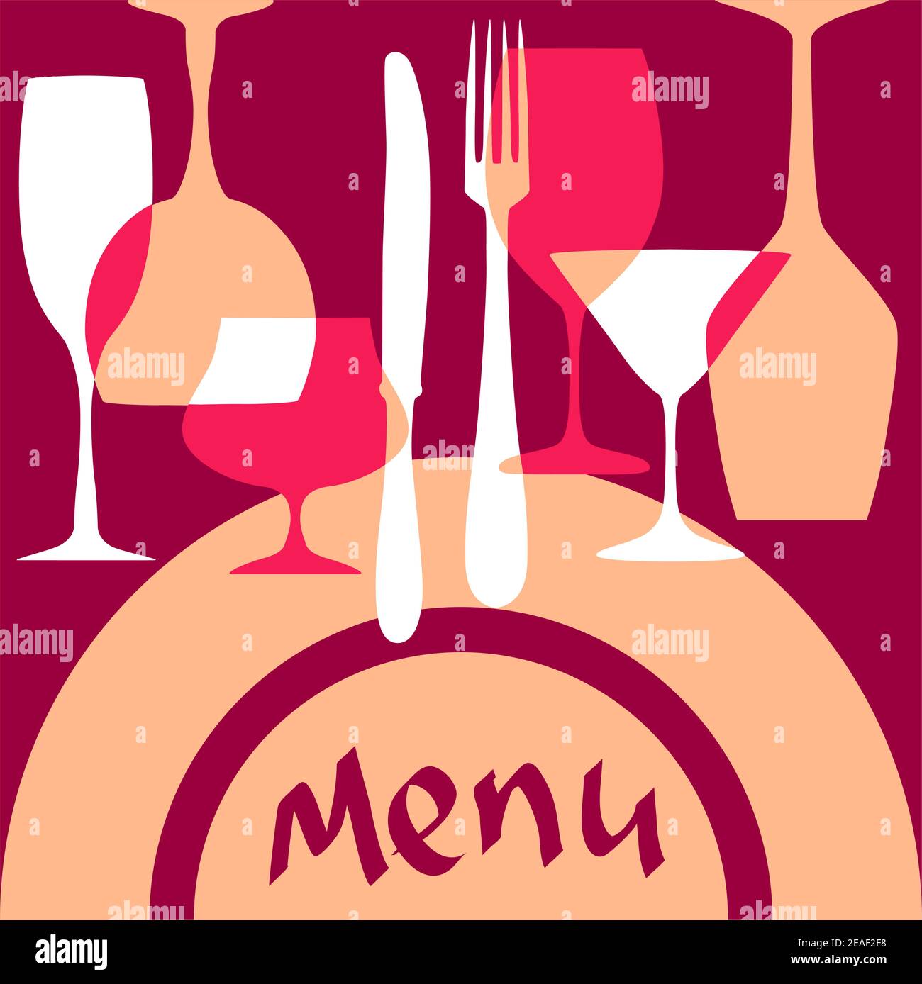 Menu cover background for restaurant or cafe design Stock Vector Image ...