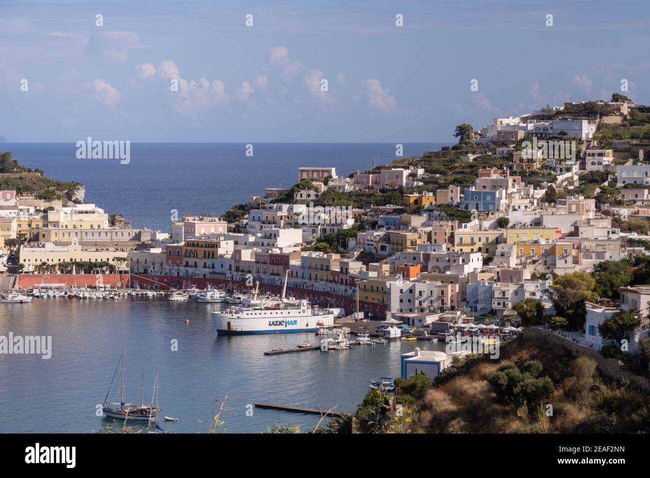 PONZA, ITALY - Sep 23, 2020: Ponza, Italy, September 23th 2020, Sea ...