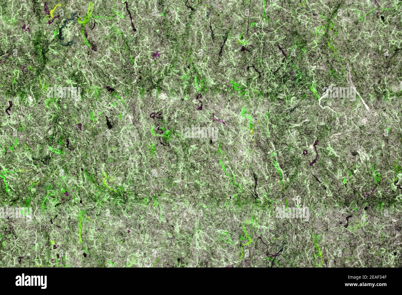 Green fabric texture with pile and thread, closeup background Stock ...