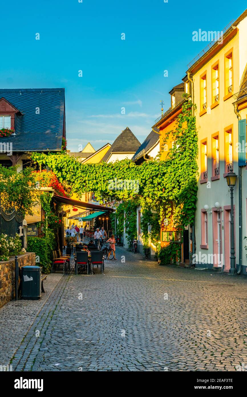 City center of Rudesheim am Rhein in Germany Stock Photo - Alamy