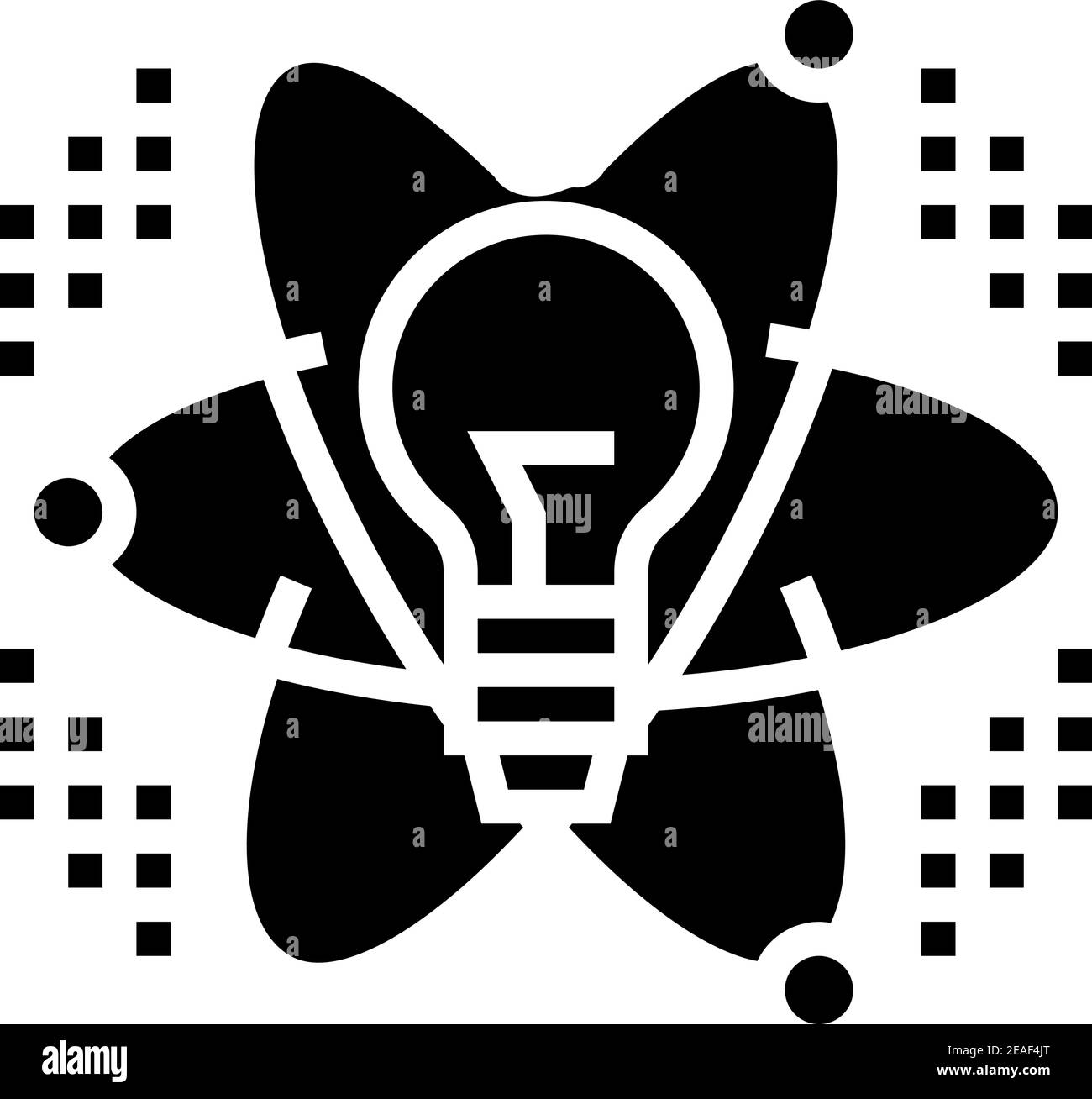 idea and realization neural network glyph icon vector illustration ...