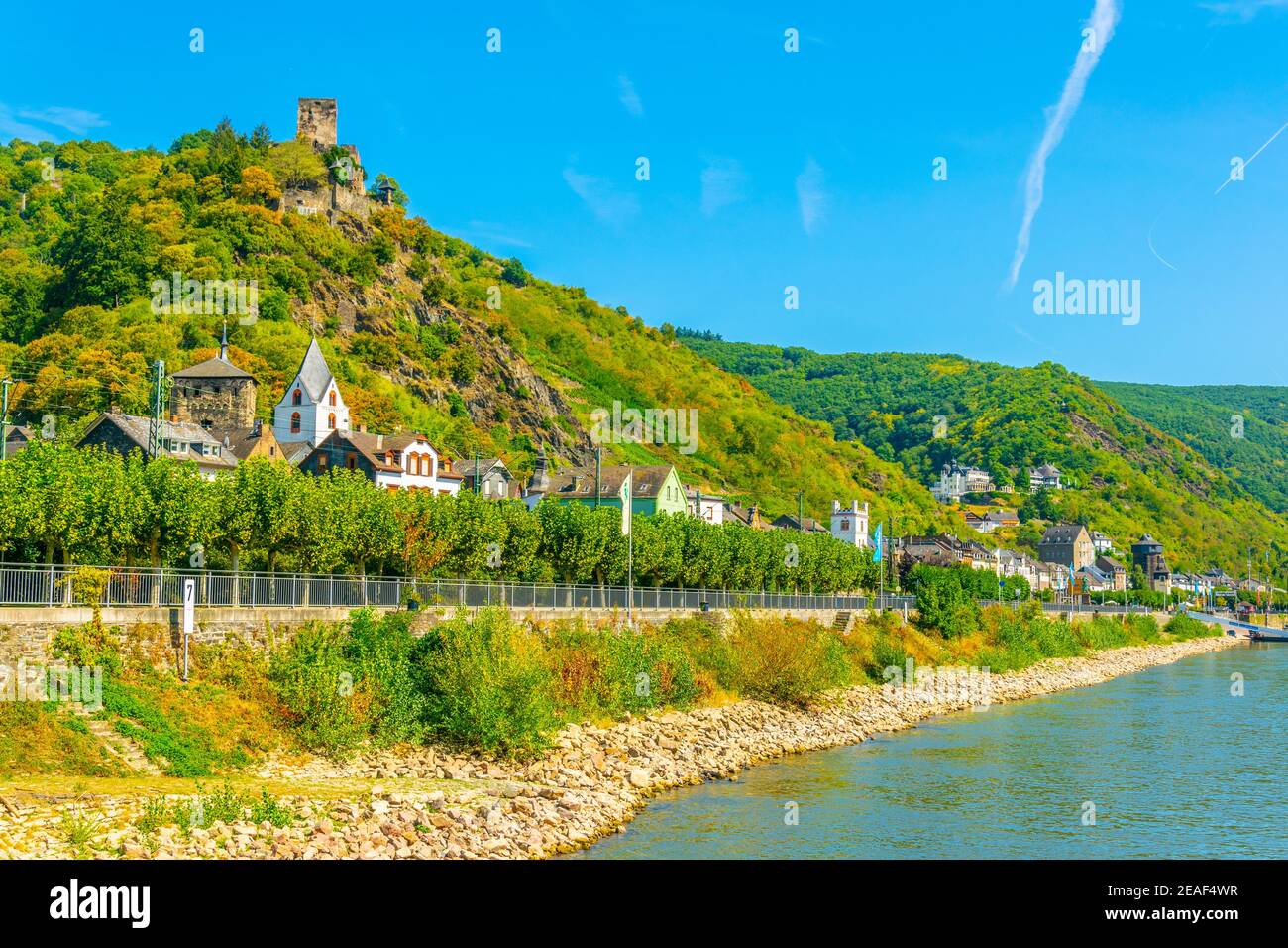 Kaub town on river hi-res stock photography and images - Alamy
