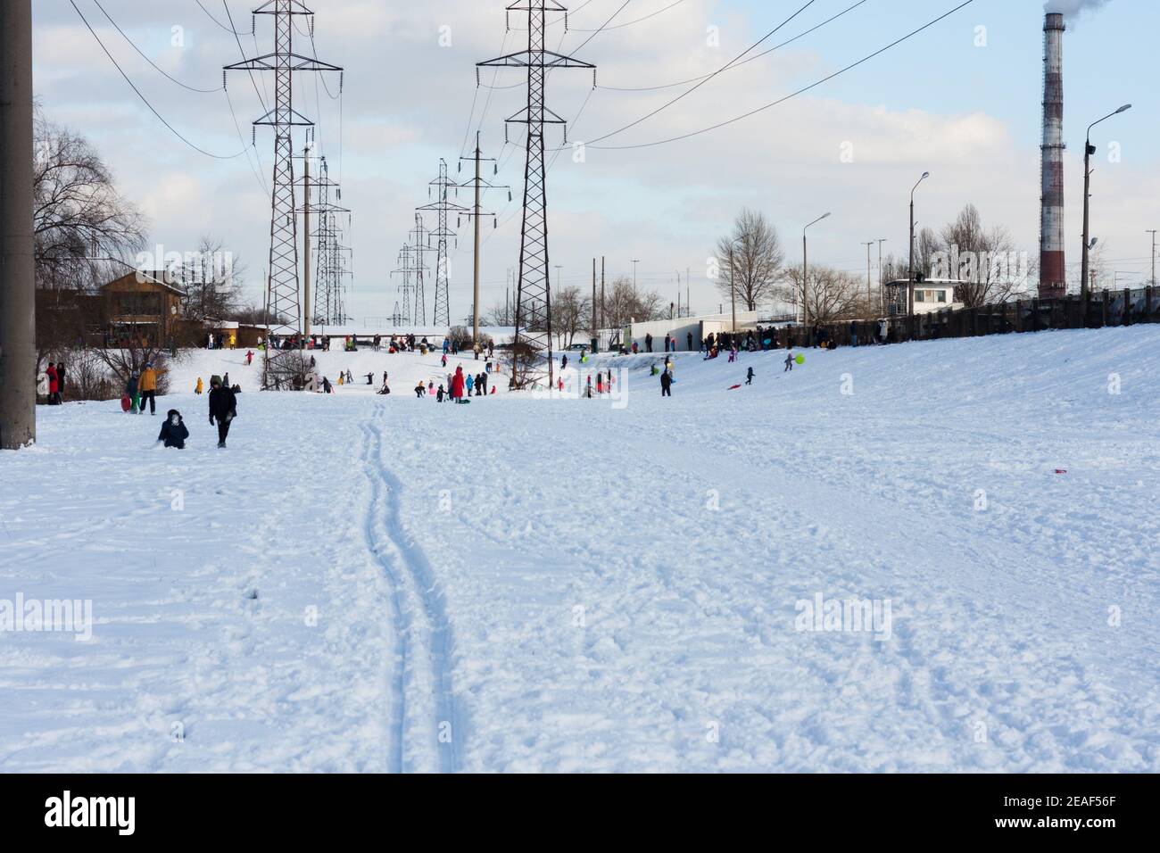 High voltage ac transmission lines hi-res stock photography and images ...