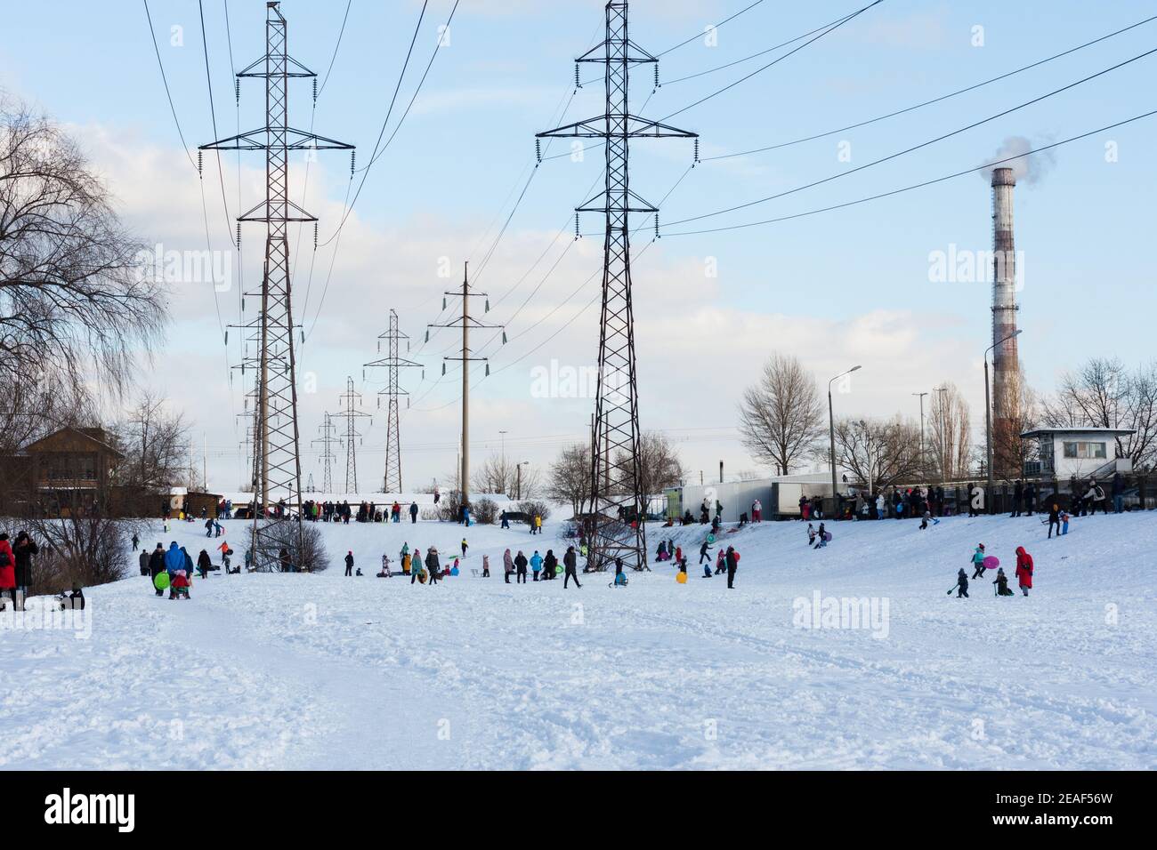 High voltage ac transmission lines hi-res stock photography and images ...