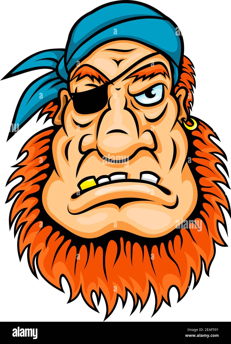 Caribbean pirate face in Cut Out Stock Images & Pictures - Alamy