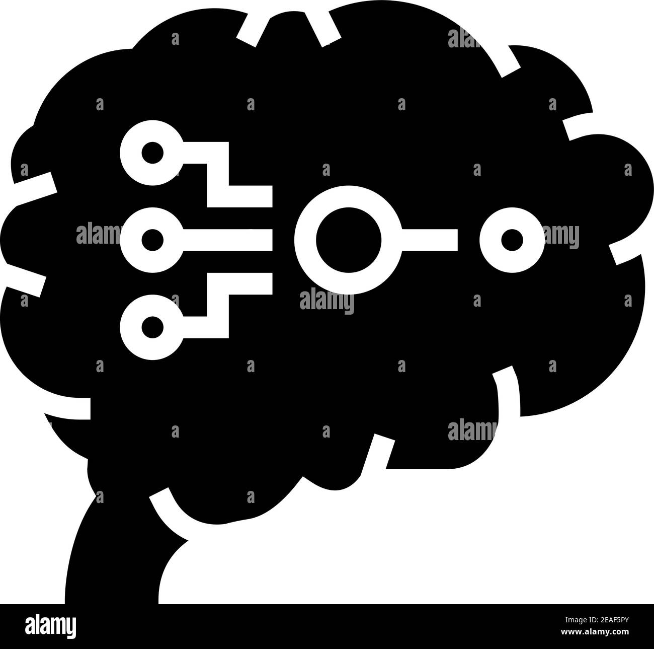 biological neural network glyph icon vector illustration Stock Vector ...