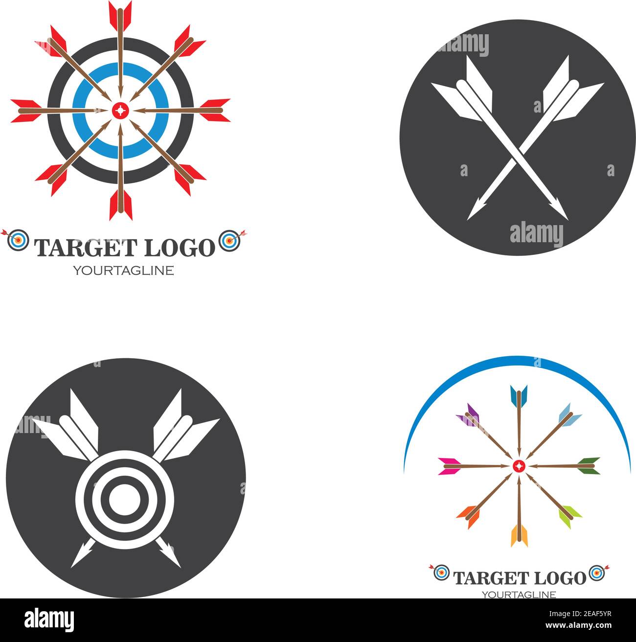 target vector,icon logo illustration template Stock Vector Image & Art ...