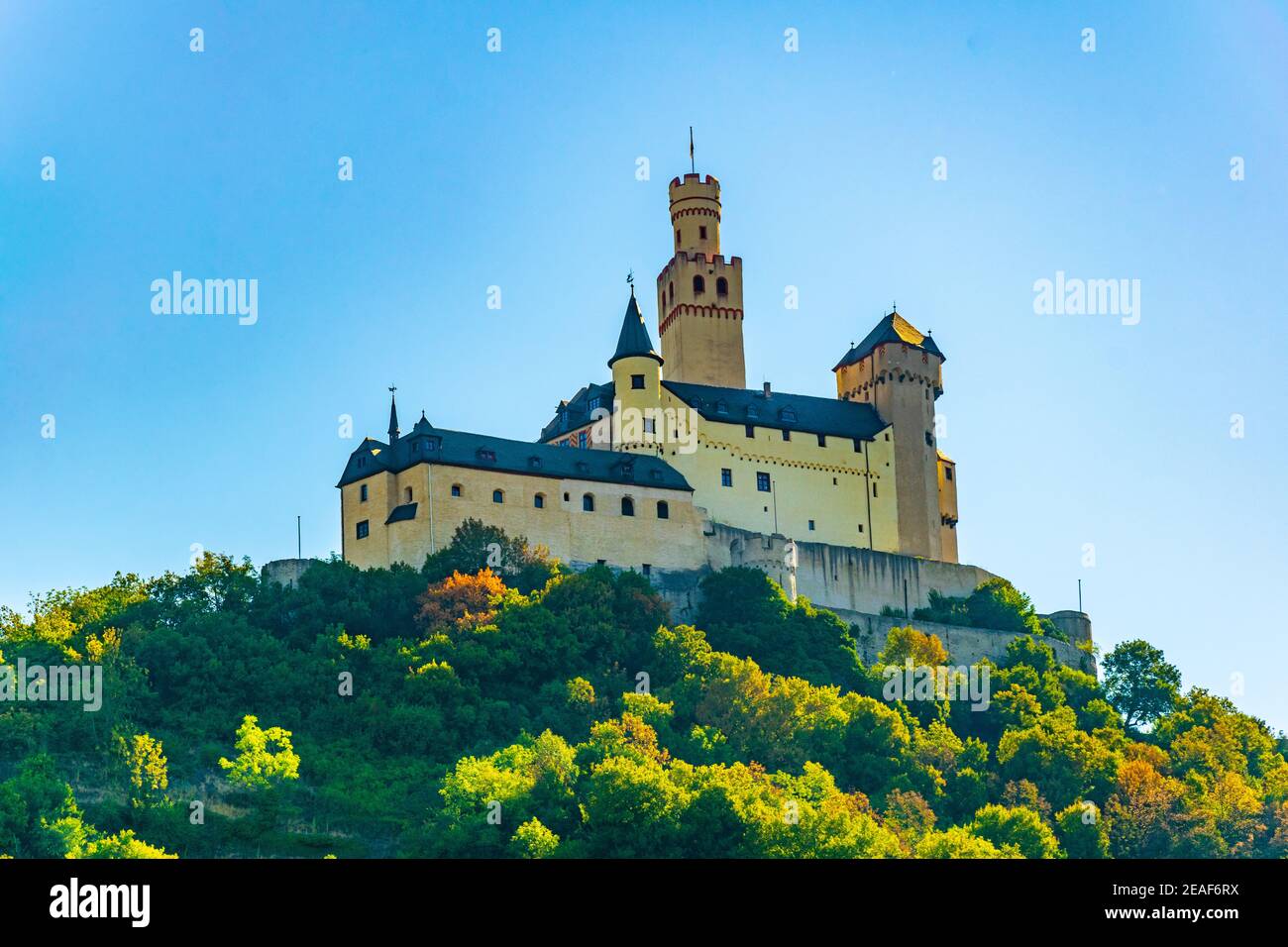 Marksburg castle in Germany Stock Photo - Alamy