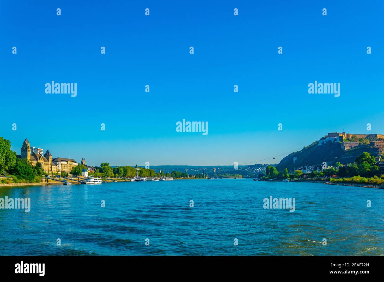 River Rhein near Koblenz in Germany Stock Photo - Alamy