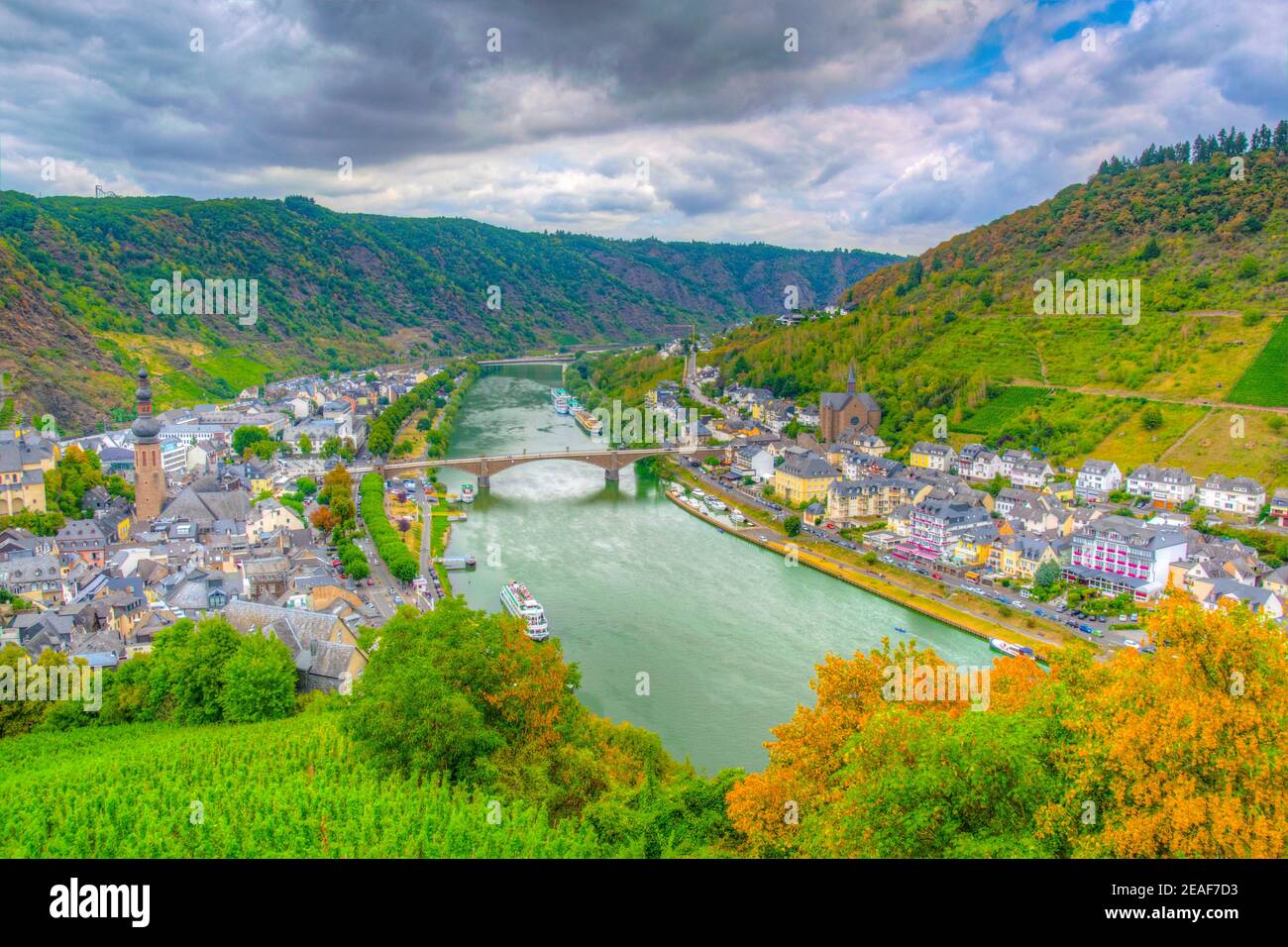Aerial view of Cochem, Germany Stock Photo - Alamy