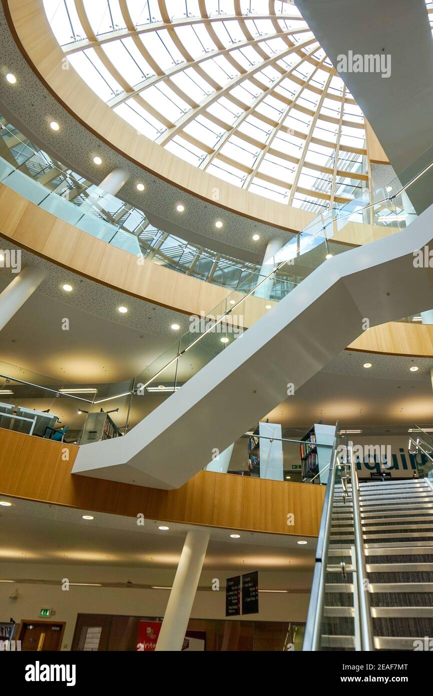 Modern spiral staircase, contemporary architecture, Liverpool Central ...