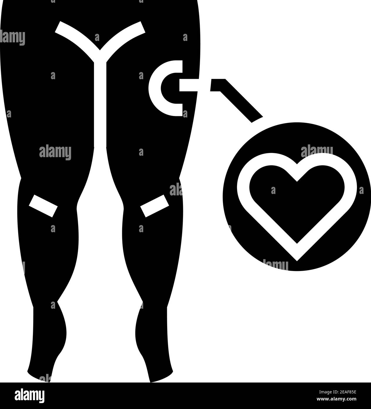 heart edema glyph icon vector illustration Stock Vector Image & Art - Alamy