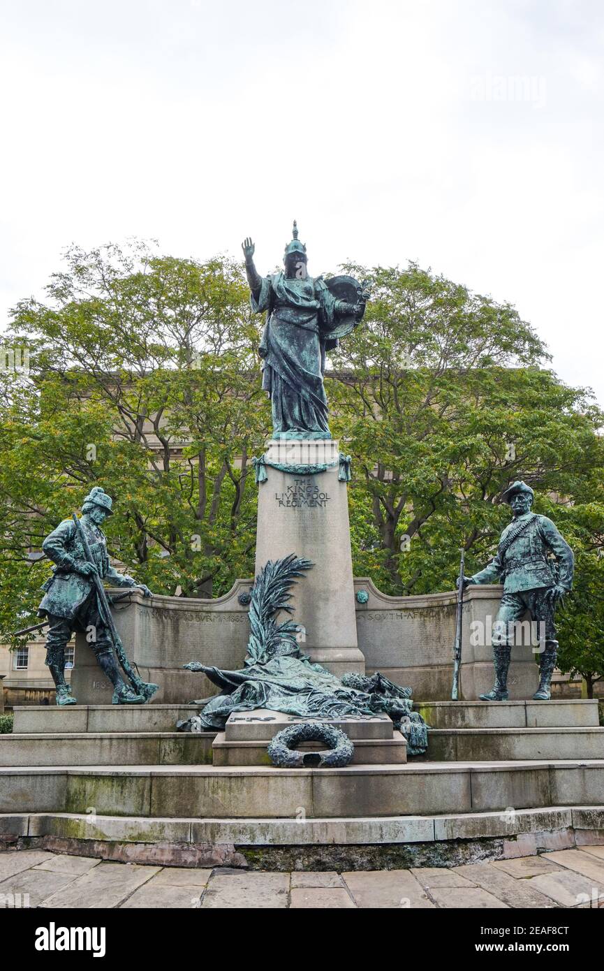 Monument to The Kings Liverpool Regiment, St John's Garden St George's ...