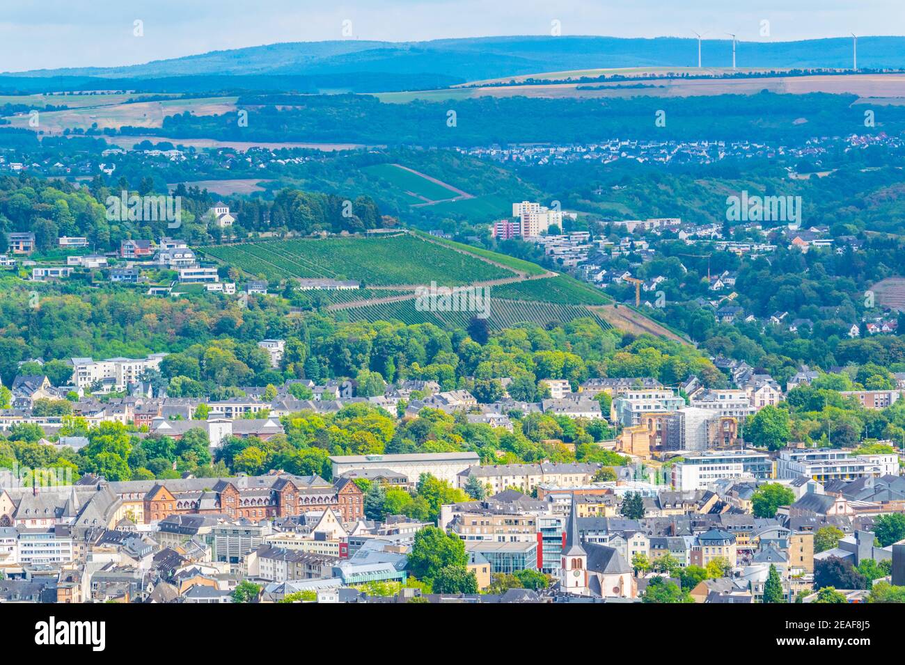 Aerial view of Trier, Germany Stock Photo - Alamy