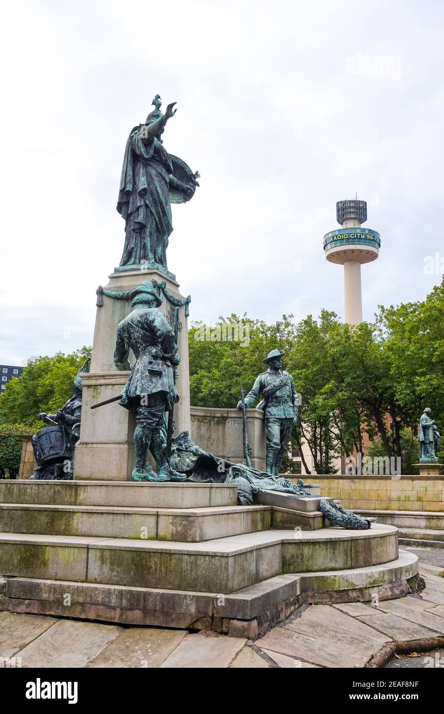Radio City building, St John's Garden St George's Hall, Liverpool park ...