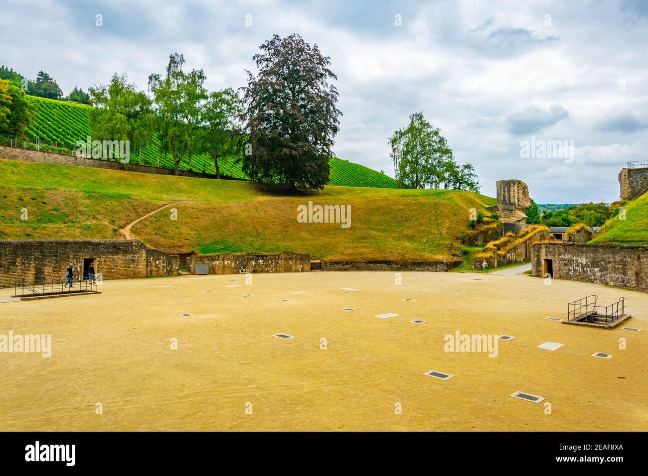 An old roman amphitheater in Trier, Germany Stock Photo - Alamy