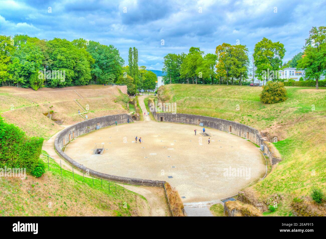An old roman amphitheater in Trier, Germany Stock Photo - Alamy