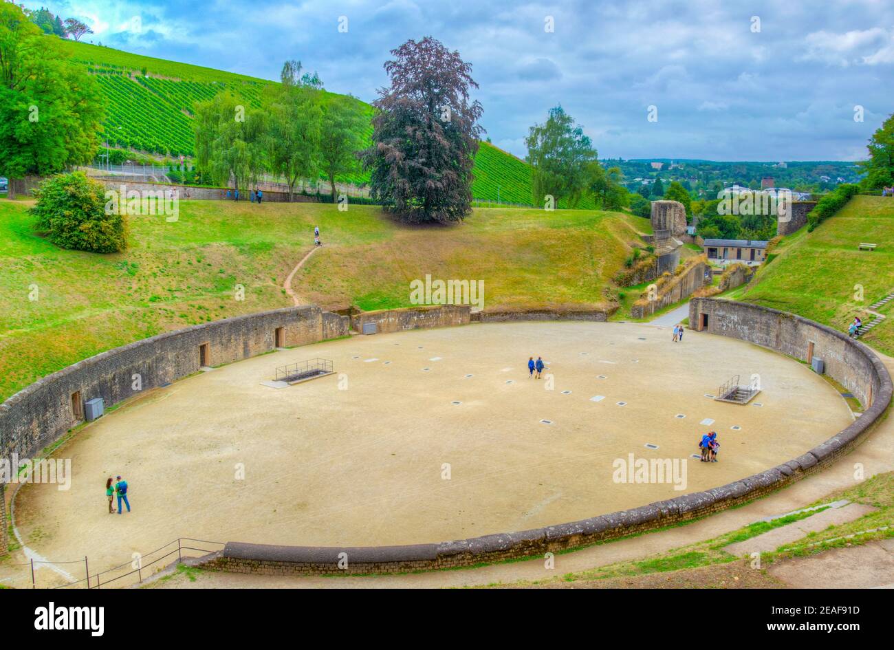 An old roman amphitheater in Trier, Germany Stock Photo - Alamy