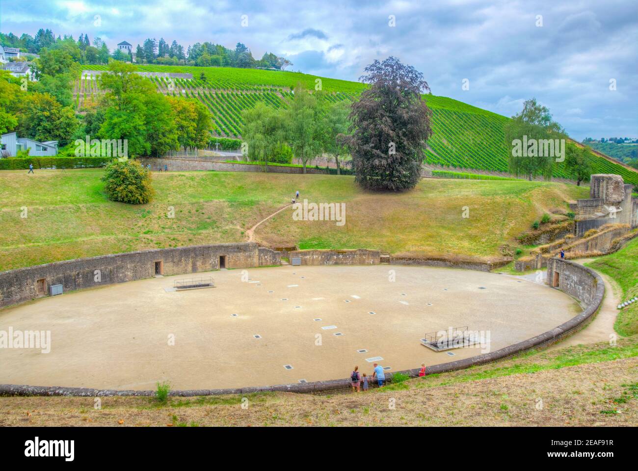 An old roman amphitheater in Trier, Germany Stock Photo - Alamy