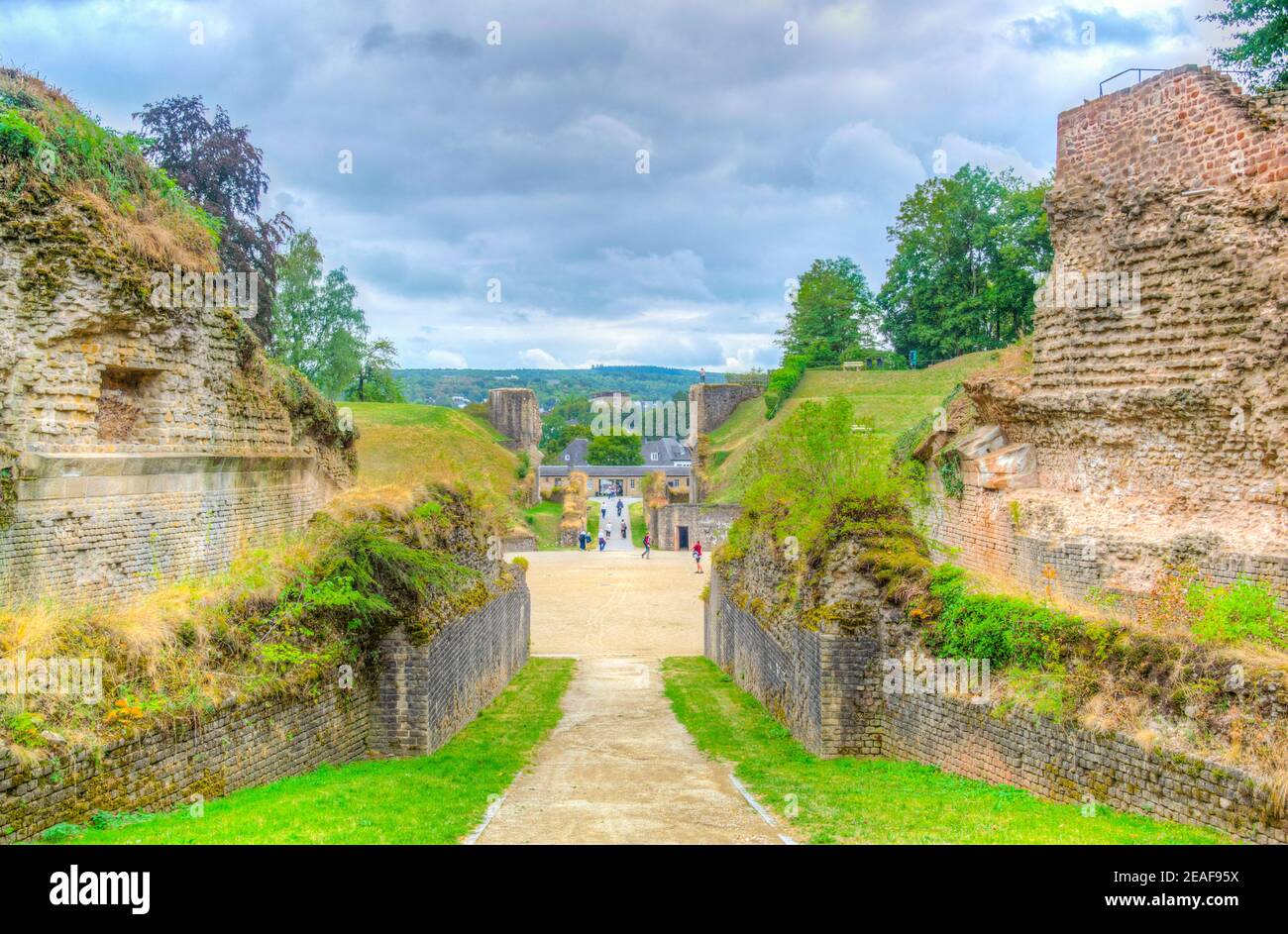 An old roman amphitheater in Trier, Germany Stock Photo - Alamy