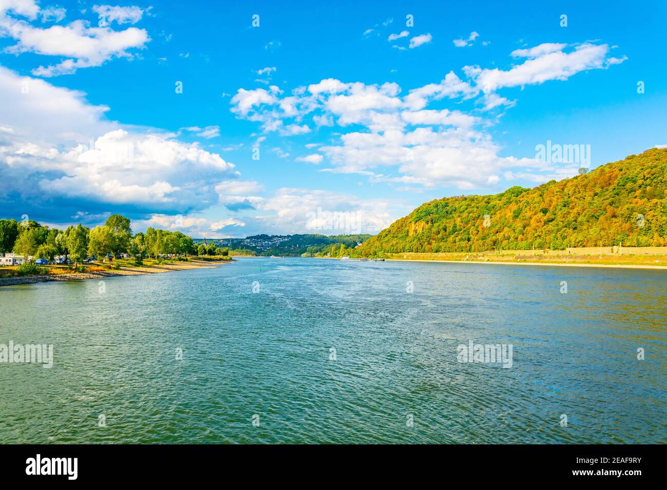 River Rhein near Koblenz in Germany Stock Photo - Alamy